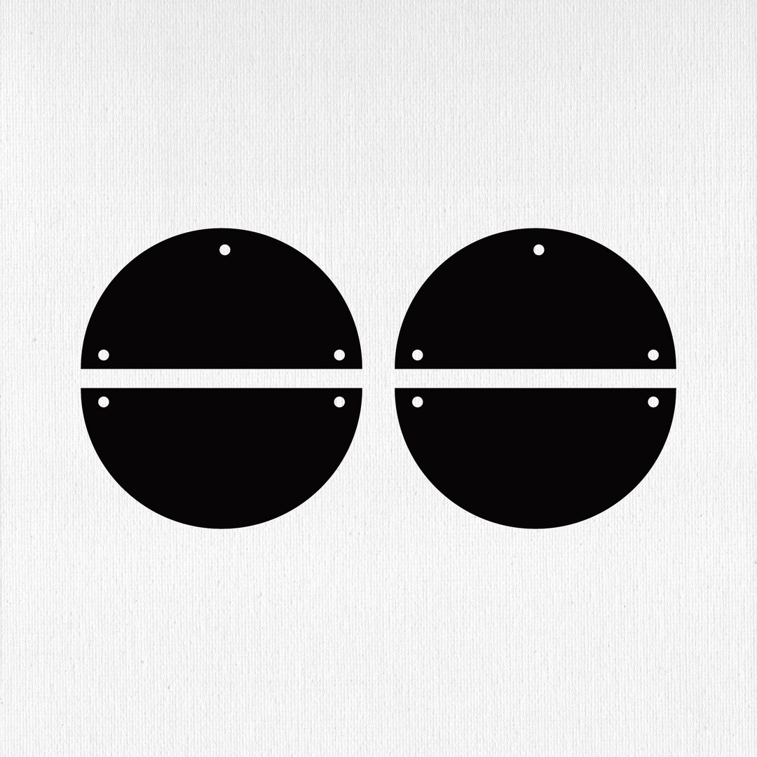Split Circle Earring SVG, Round Earring Svg, Svg Cut Files - Etsy