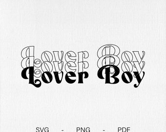 Lover Boy Svg | Etsy