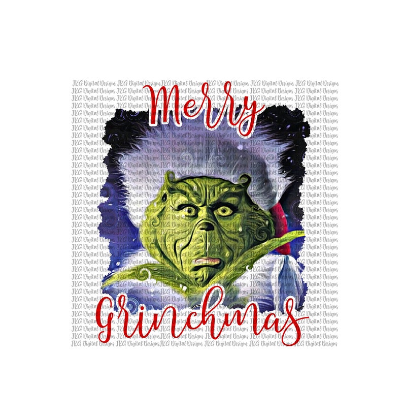 Merry Grinchmas Grinch Sublimation PNG Digital Design - Etsy