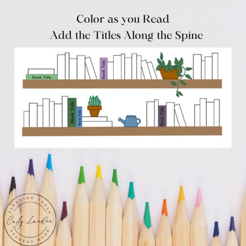 Customizable Yearly Reading Log - Etsy