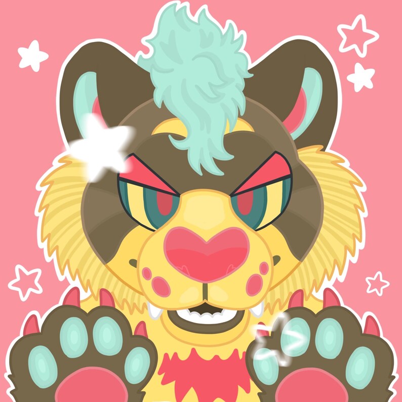 Custom Furry Icon Commission - Aesthetic Simplistic Profile Picture ...