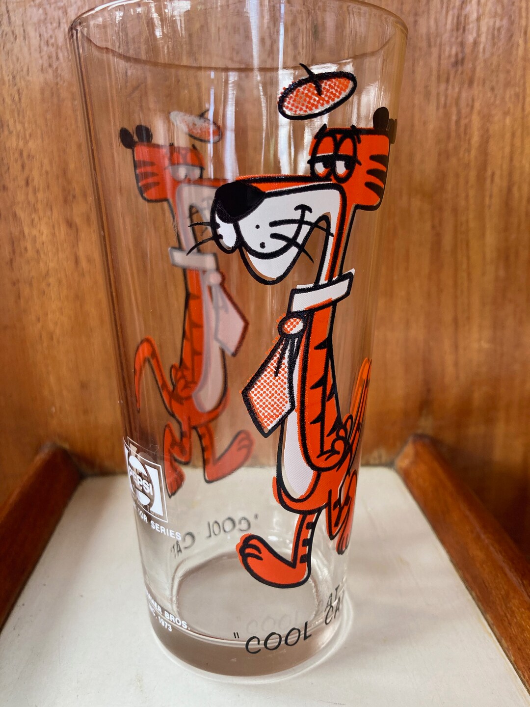 Cool Cat Pepsi Glass - Etsy