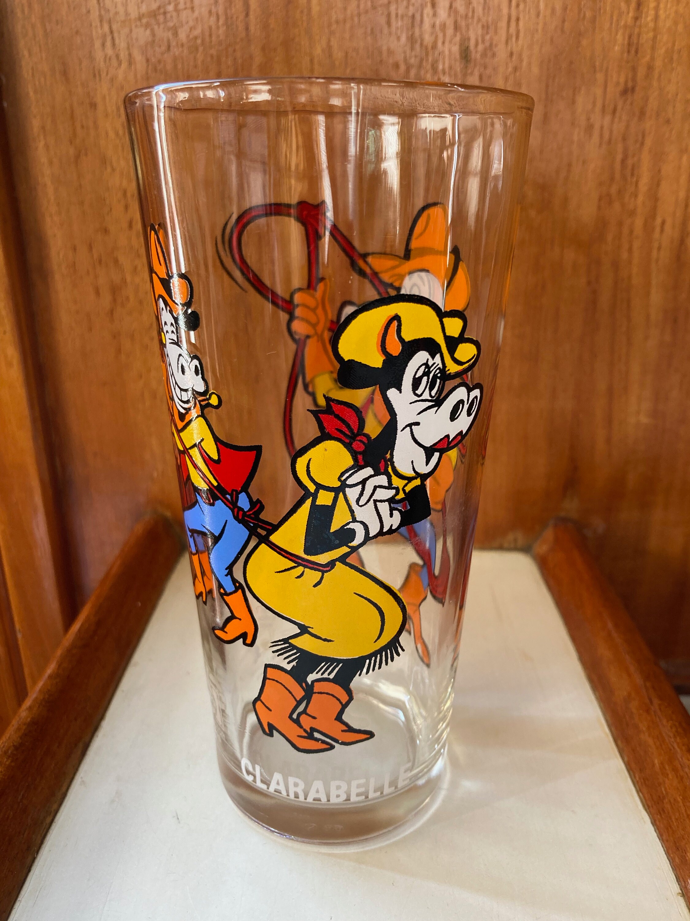 Horace and Clarabelle Character Glass - Etsy