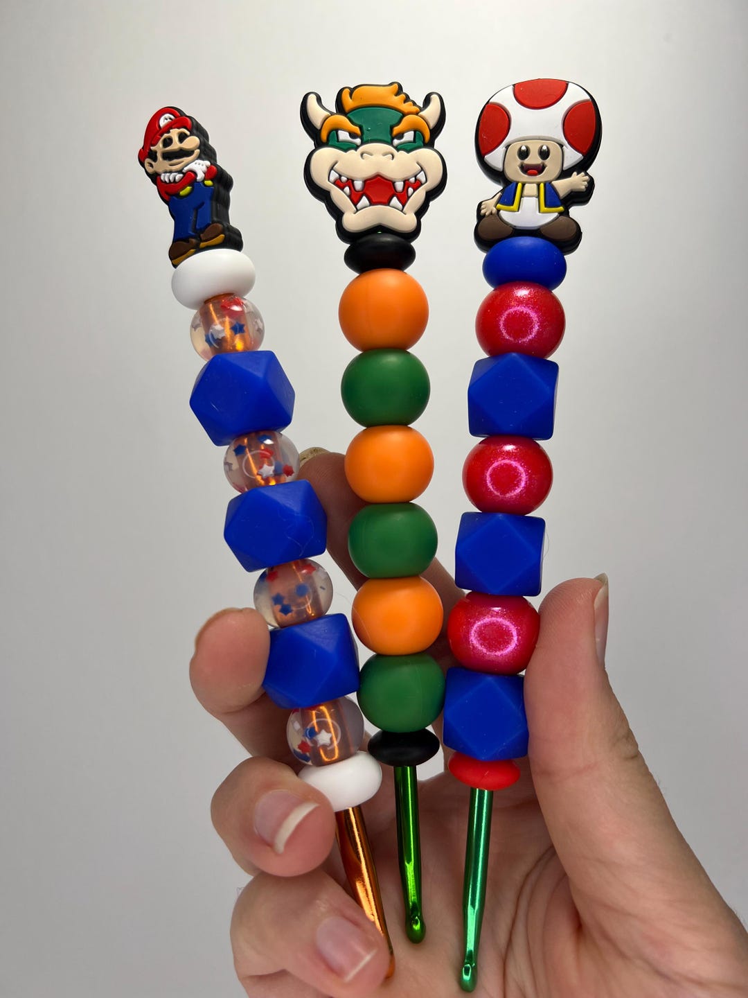 Nostalgic Gamer Crochet Hooks | Gamer Inspired Crochet Hook | Nerdy Crochet Hook Handle ...