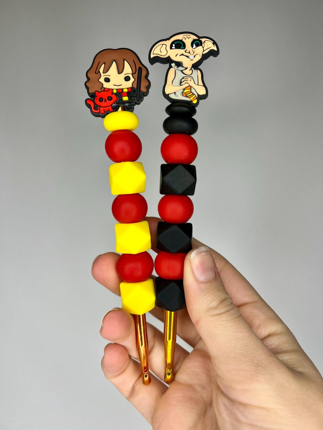 Wizard Girl and House Elf Crochet Hooks Girl With Cat Gryffindor Girl ...