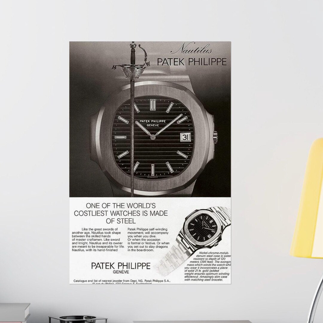 Vintage Patek Philippe Ad Matte Vertical Posters, Watch Wall Art ...