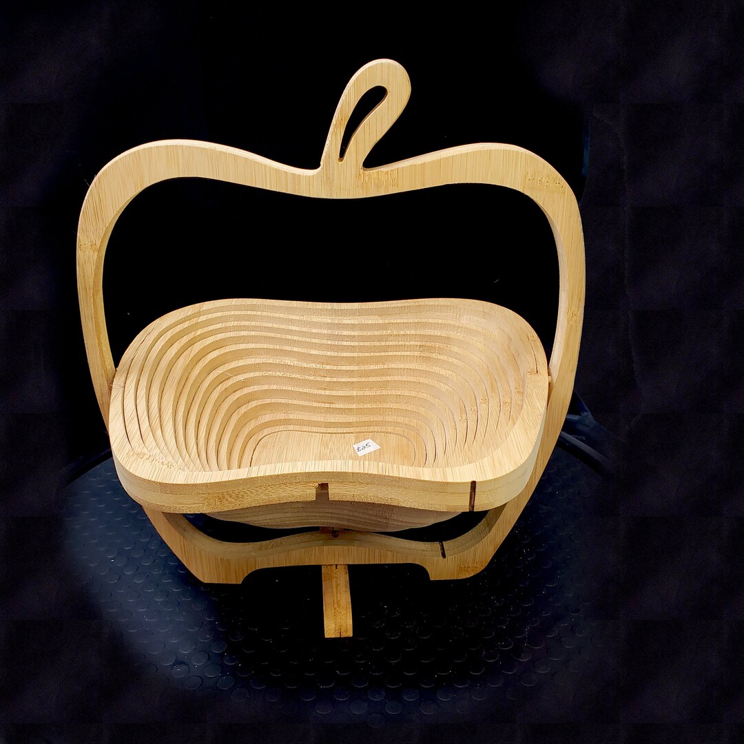 Folding Fruit Bowl English Maple Wood Hand Made. - Etsy