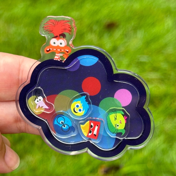 Inside Out Shaker Badge Reel - Etsy