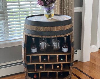 Wine Barrel Mini Bar - Etsy