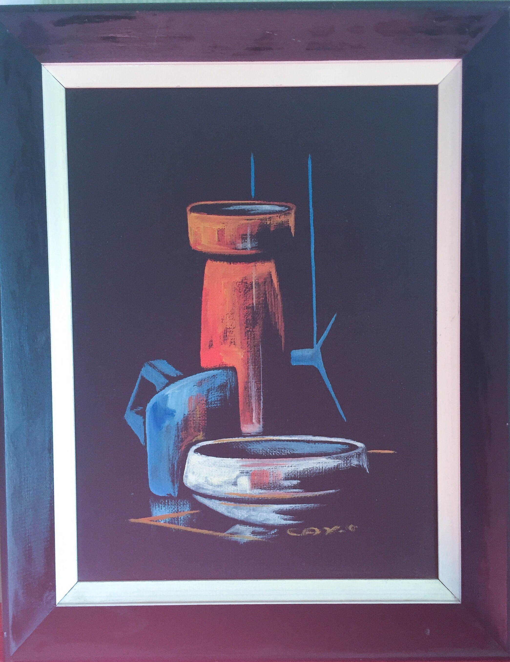 Cay Skot Danish Mid-century Modern Painting on Canvas - Etsy