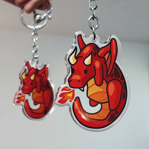 Dnd Dragon Keychain - Etsy