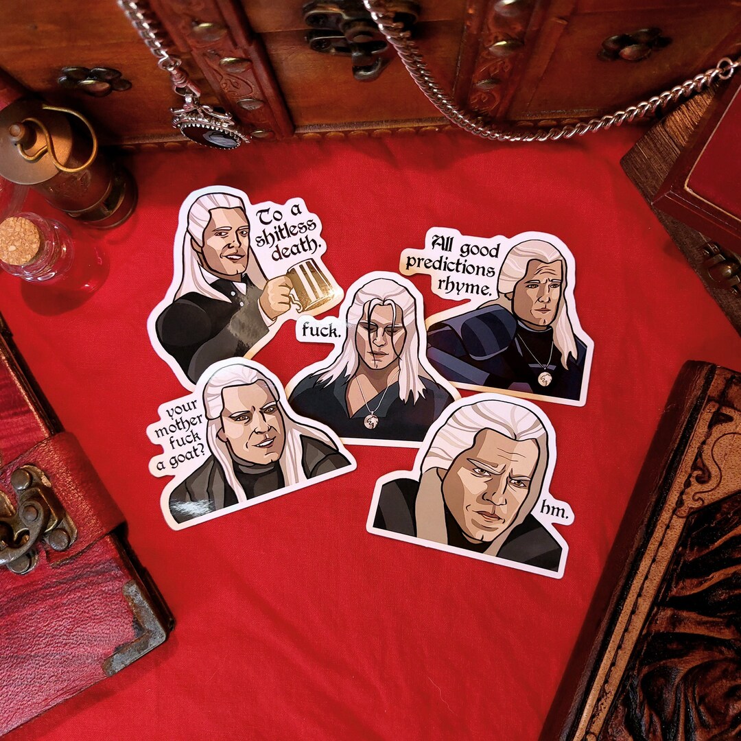 Witcher Geralt Quote Stickers! - Cute Funny Gag Gift for Friends Gaming ...