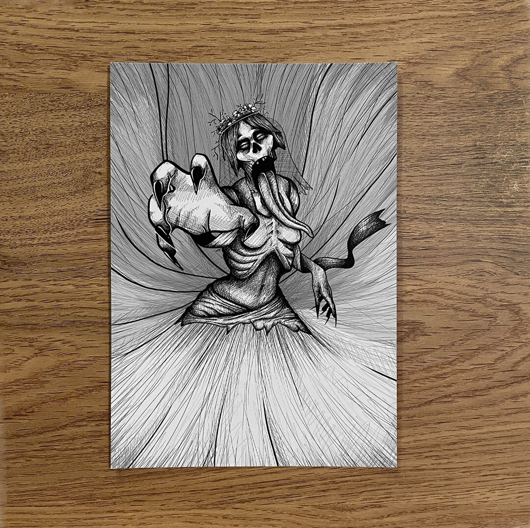 Witcher Noonwraith Print! - Monster Horror Scary Gift for Friends ...