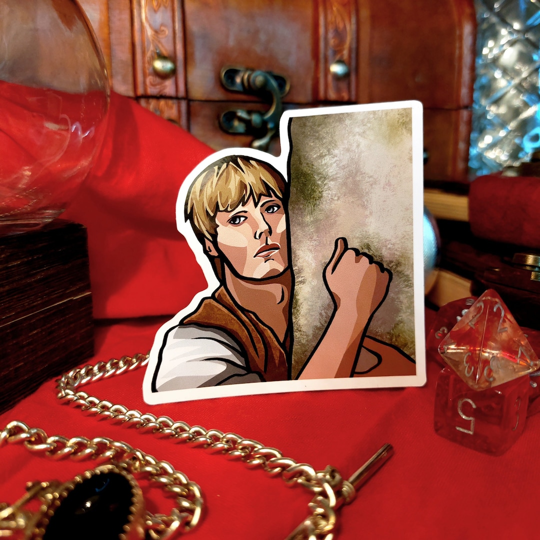 Simpleton Arthur Sticker! - From BBC Merlin, Funny, Cute Gag Gift for ...