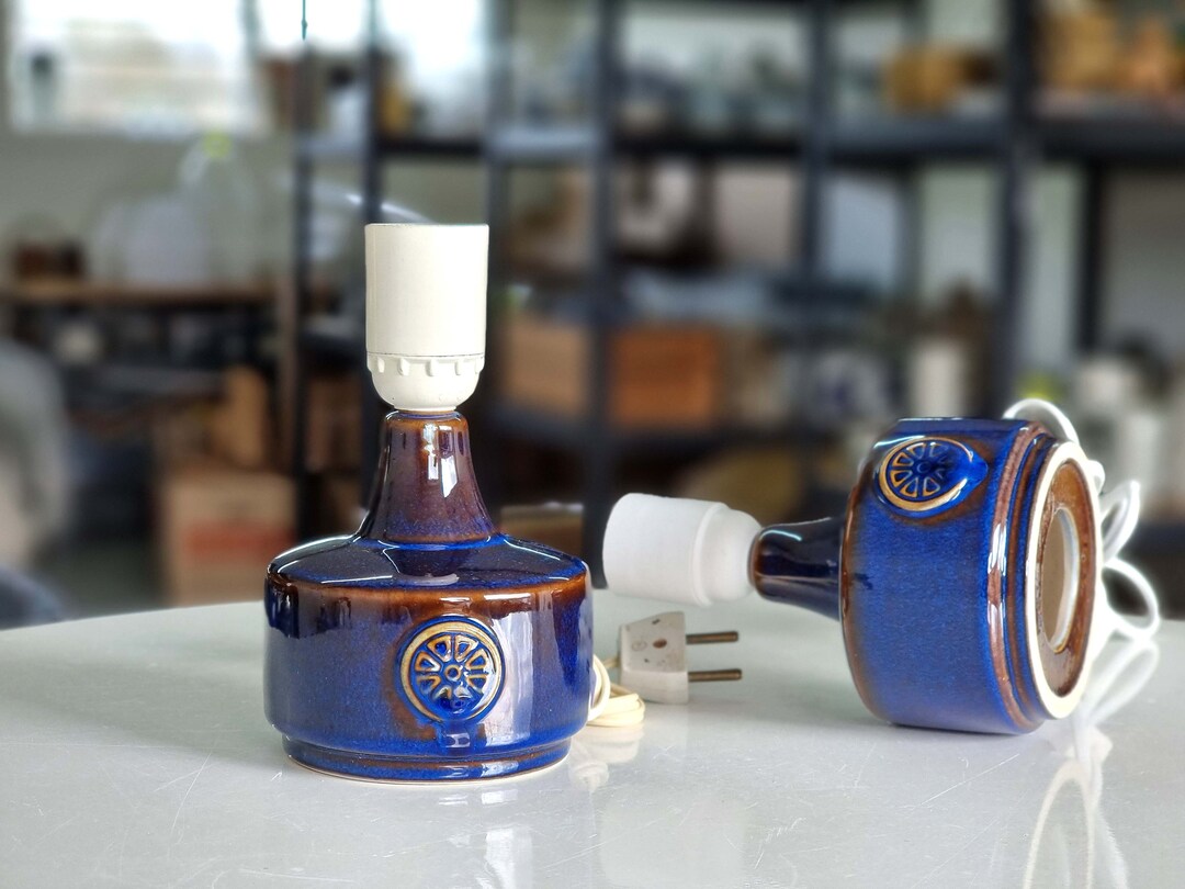 Pair of 60s Vintage 'nordlys' Table Lamps by Maria Philippi for Soholm ...