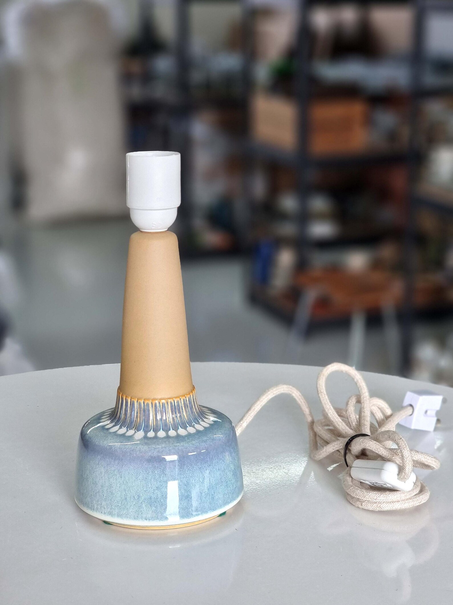 Masterly Stoneware Light by Einar Johansen for Soholm, Danish Modern ...