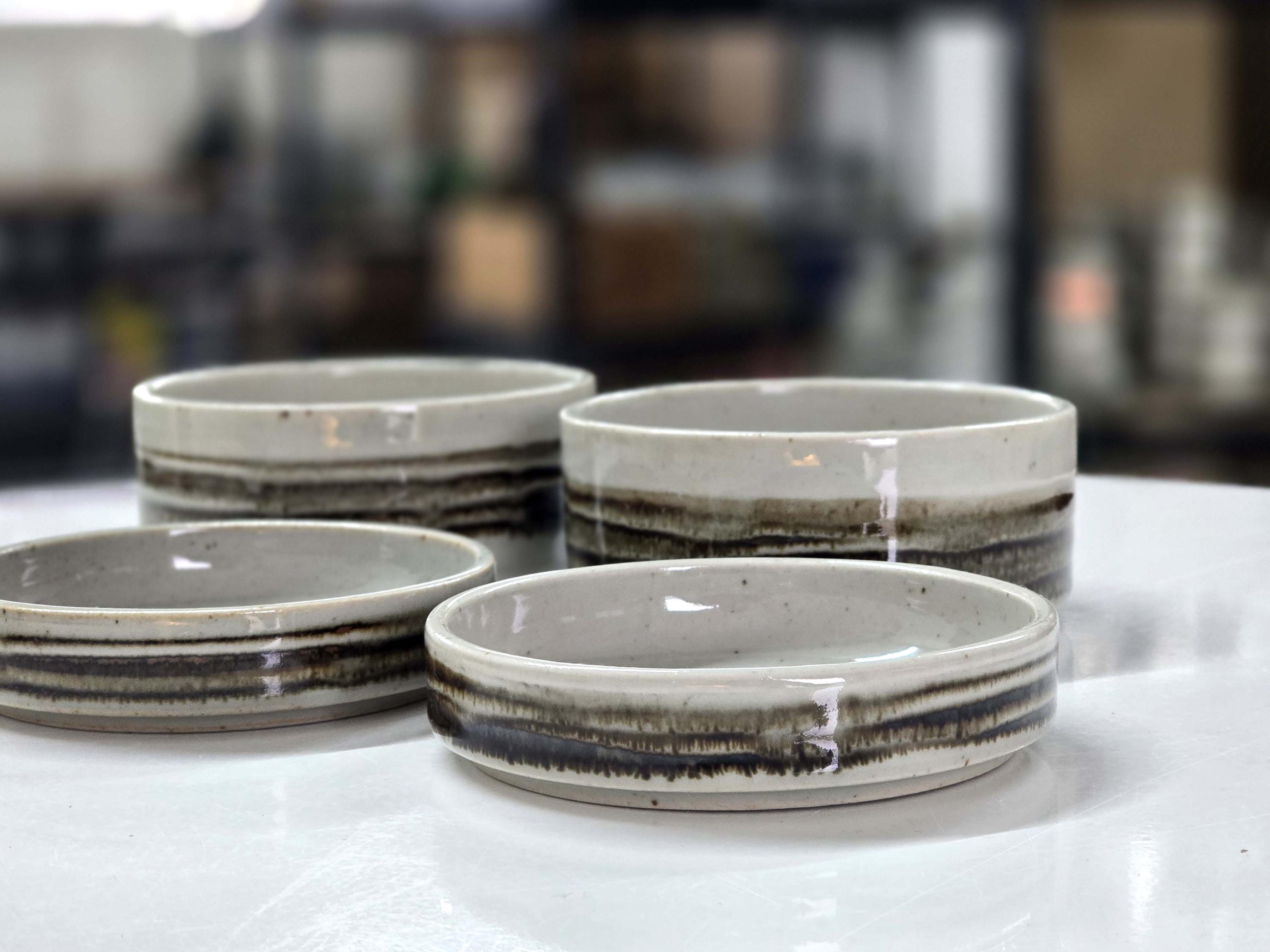 Vintage Set of Four Tue Keramik Dishes, Danish Stoneware Tableware ...