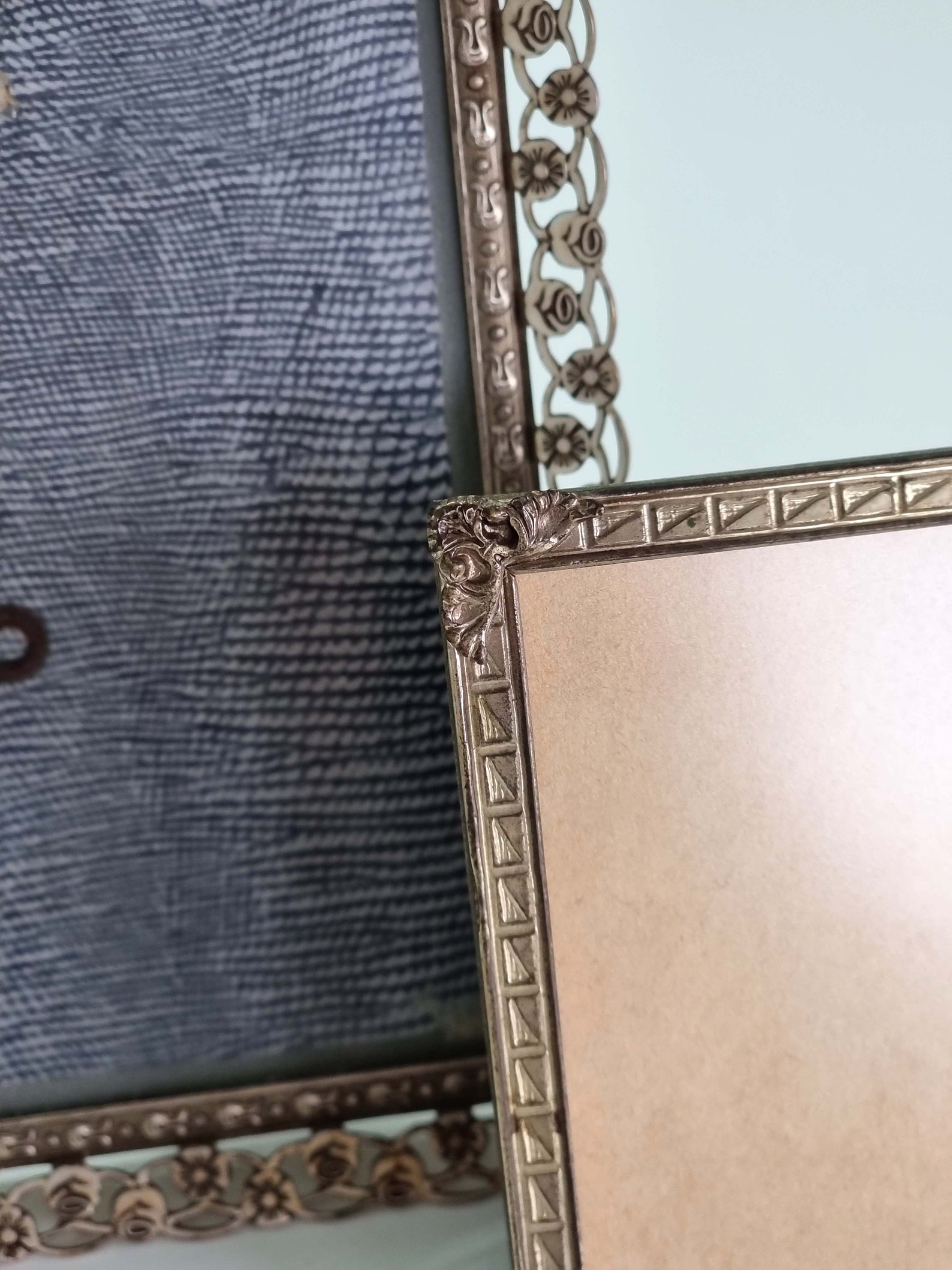 Selection of 50s Silver Picture Frames, Art Deco Ornate, Brass Photo ...