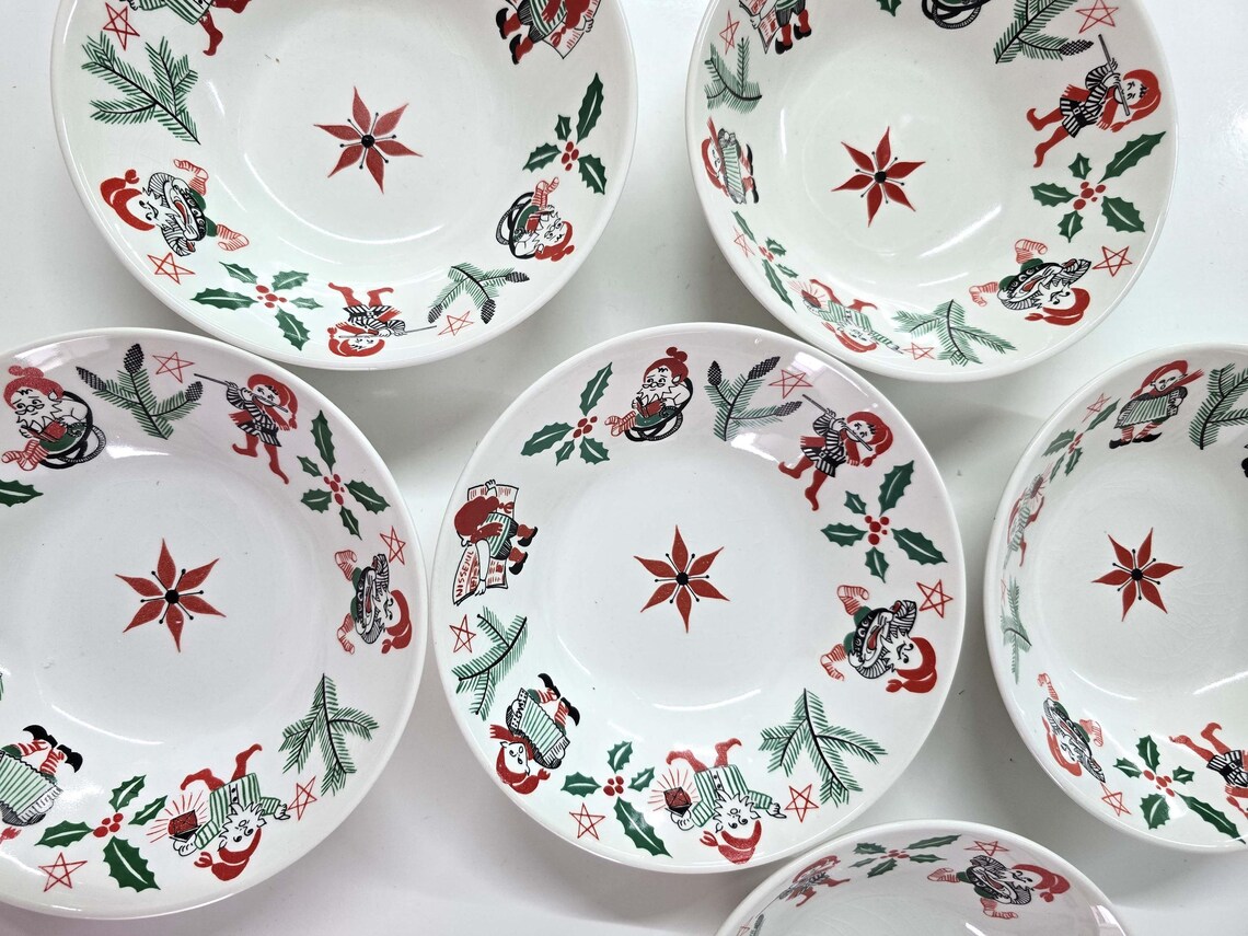 Collectible Stavangerflint Elf Plates, Norwegian Vintage Christmas ...