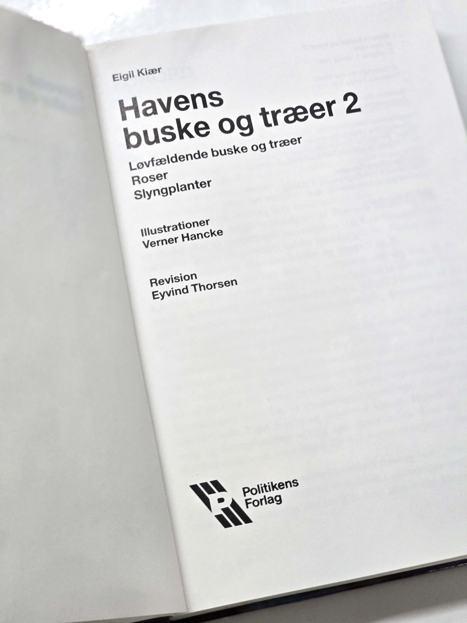 90s' Danish Vintage Book on Garden Bushes and Trees, Floral ...