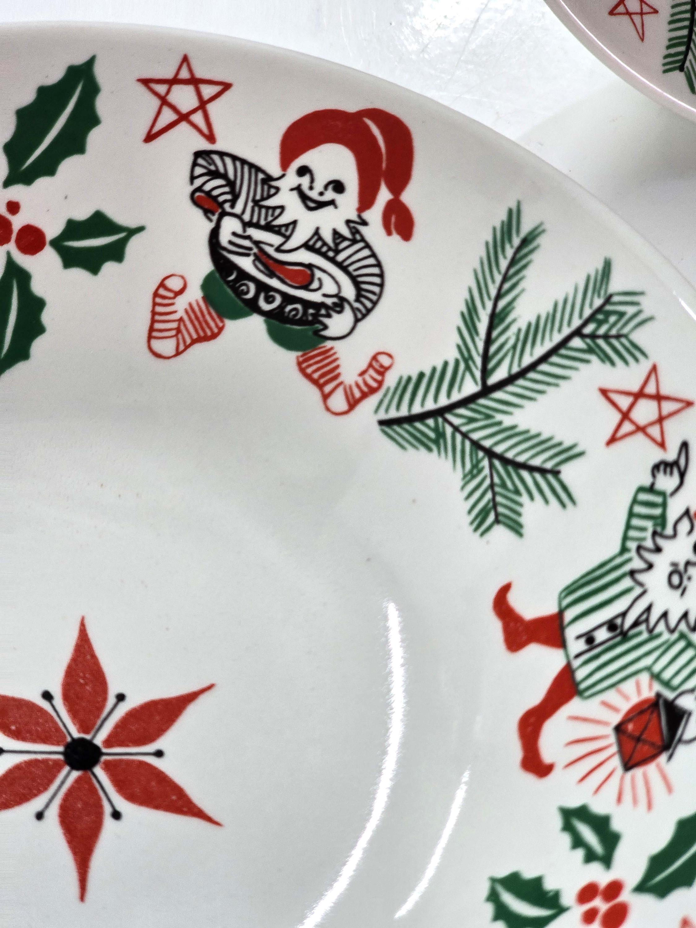 Collectible Stavangerflint Elf Plates, Norwegian Vintage Christmas ...