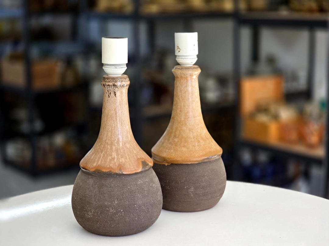 Pair of AJMO Vintage Table Lamps, Scandinavian Midcentury Modern ...