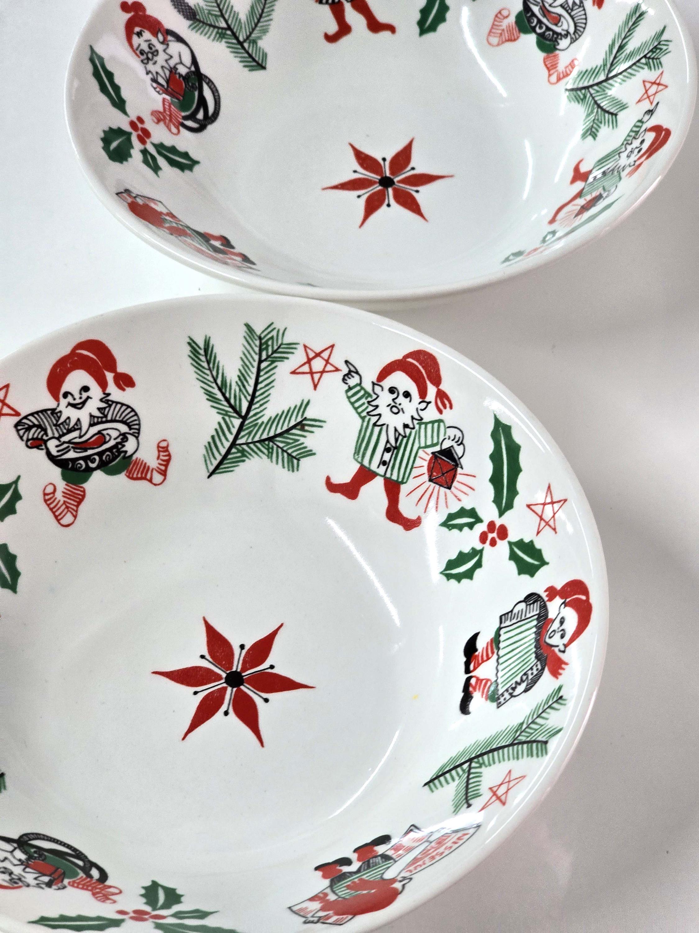 Collectible Stavangerflint Elf Plates, Norwegian Vintage Christmas ...