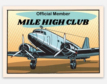 Mile High Sticker | Etsy