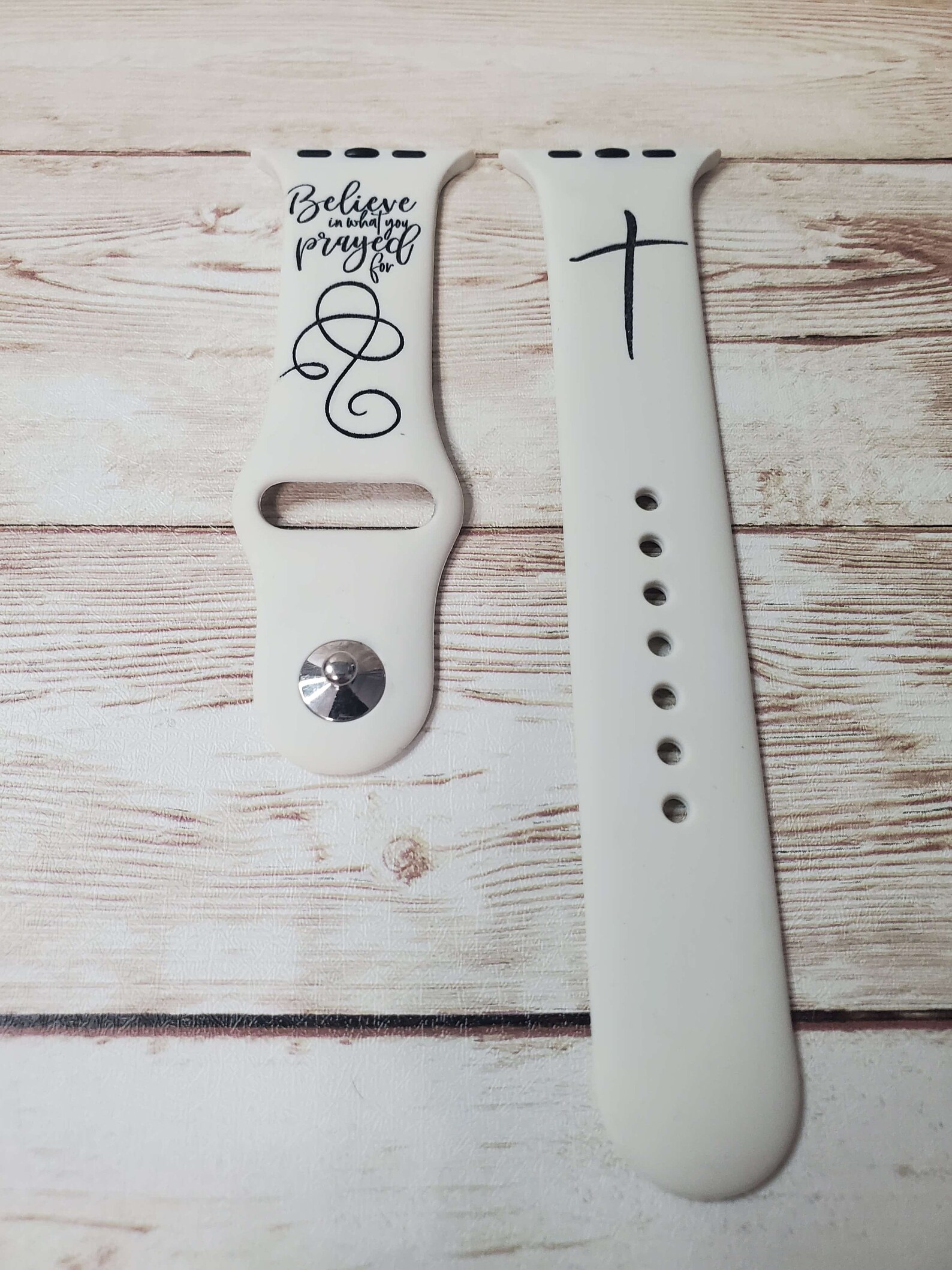 Believe in Prayer Laser Engraved Watch Band - Etsy