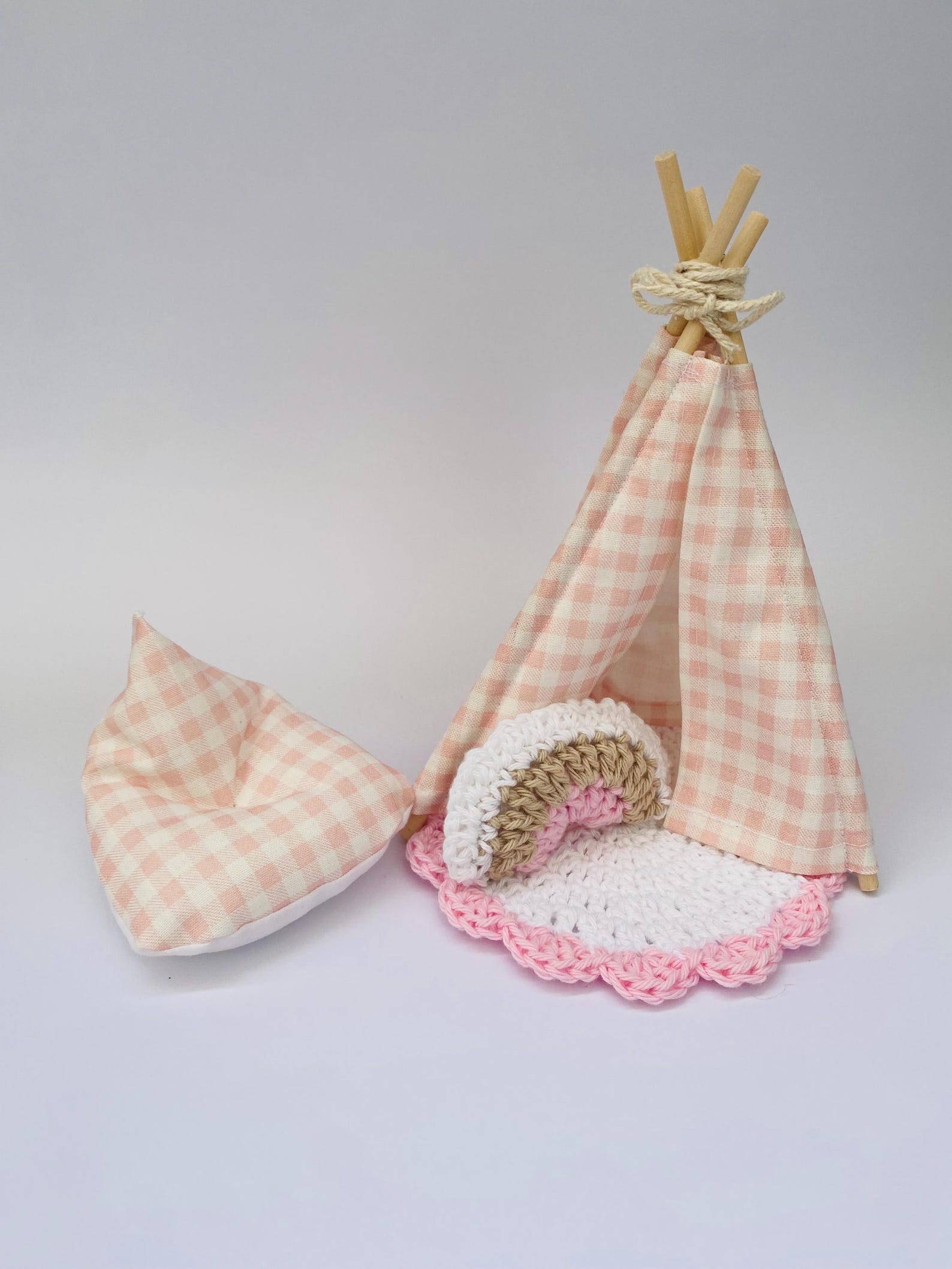 Miniature Dollhouse Teepee Tent and Mini Sofa Chair Bundle - Etsy