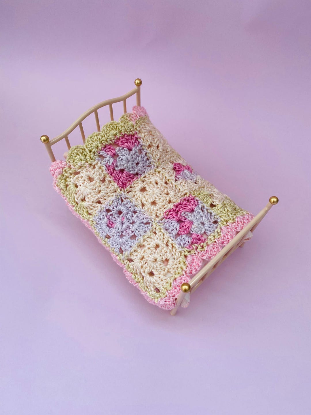Miniature Granny Square Crochet Blanket - Etsy