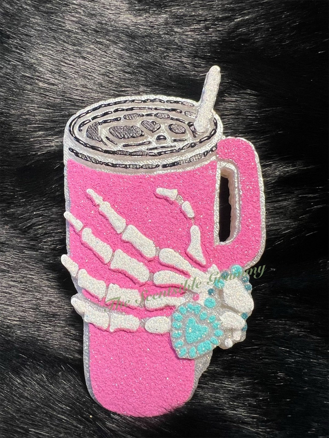 Cup With Skeleton Hand Busy Mama Car Freshie Large Air Freshener for ...