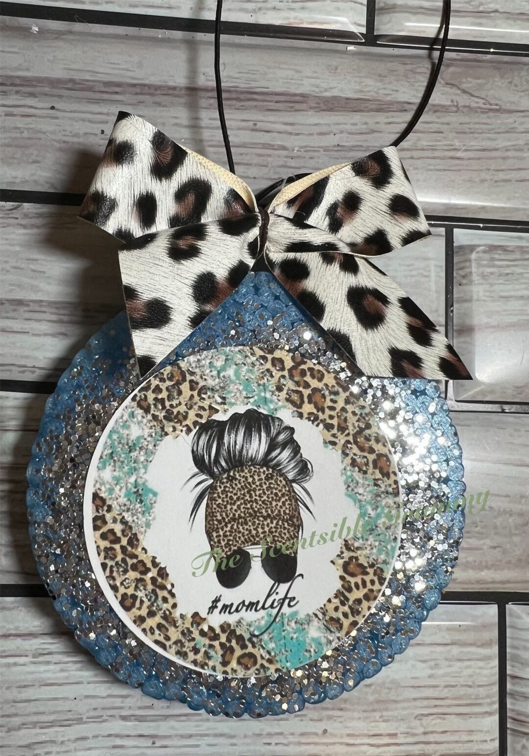 Mom Life Round Freshie Air Freshener Car Scents Candle Accessory ...