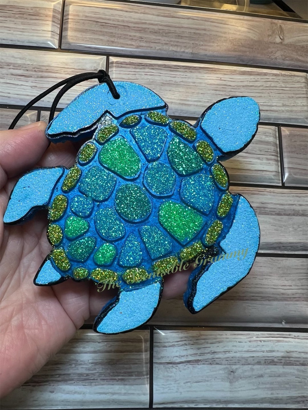 Glitter Sea Turtle Aroma Bead Car Air Freshener - Etsy