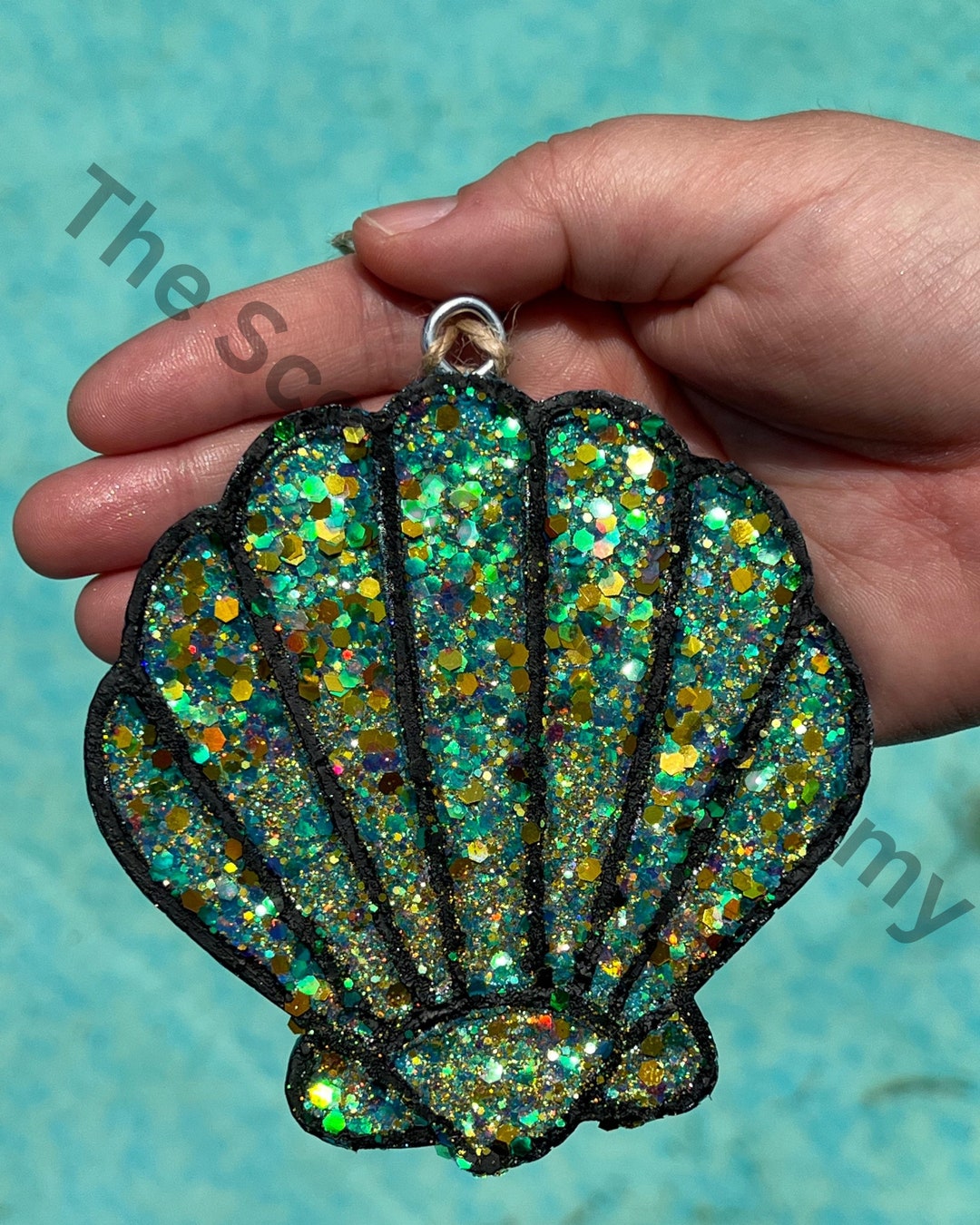 Glitter Sea Shell Large Aroma Bead Air Freshener Car Scents Candle ...