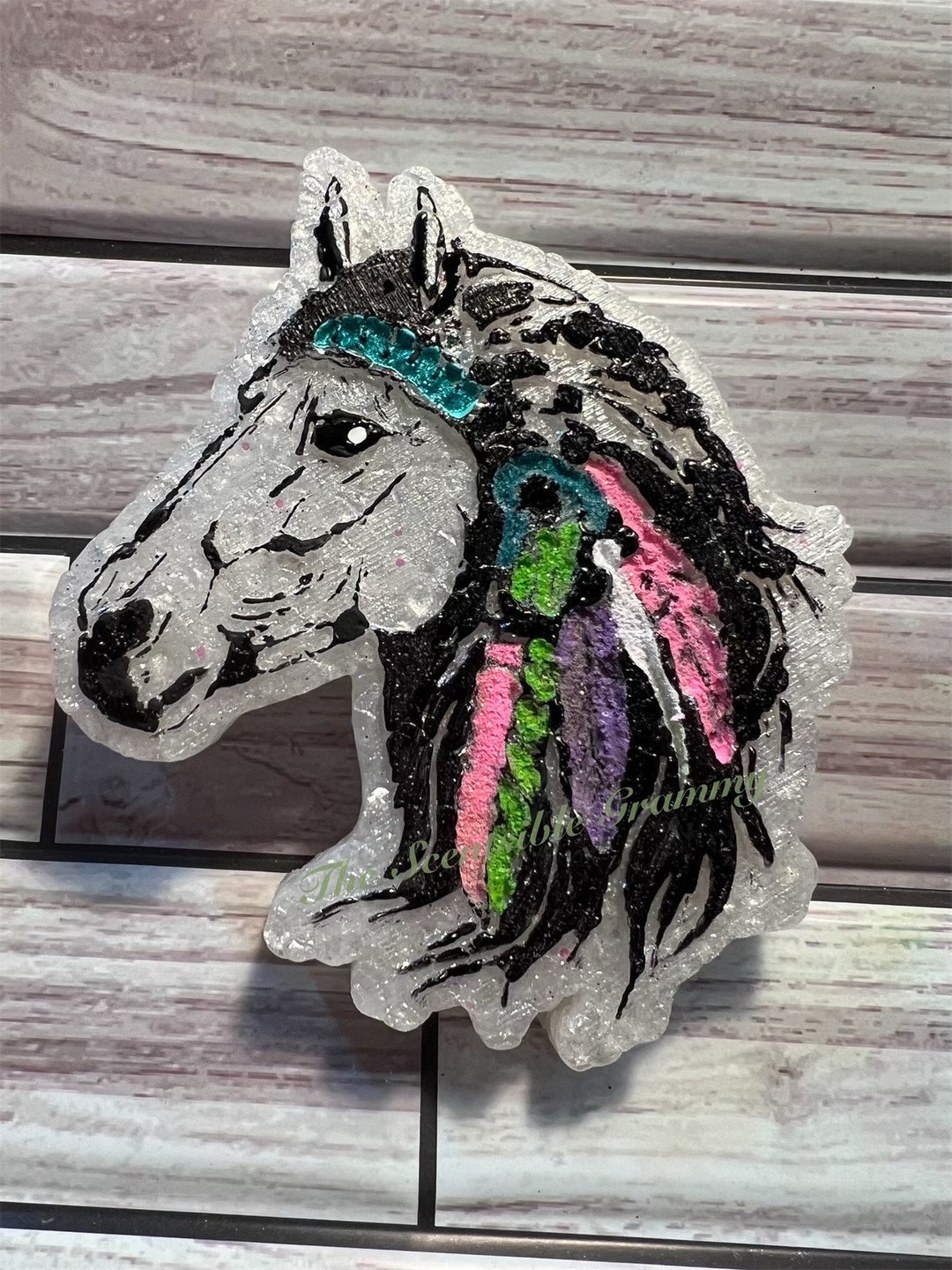 Horse With Feathers Car Freshie Large Air Freshener for Car Aroma Bead ...