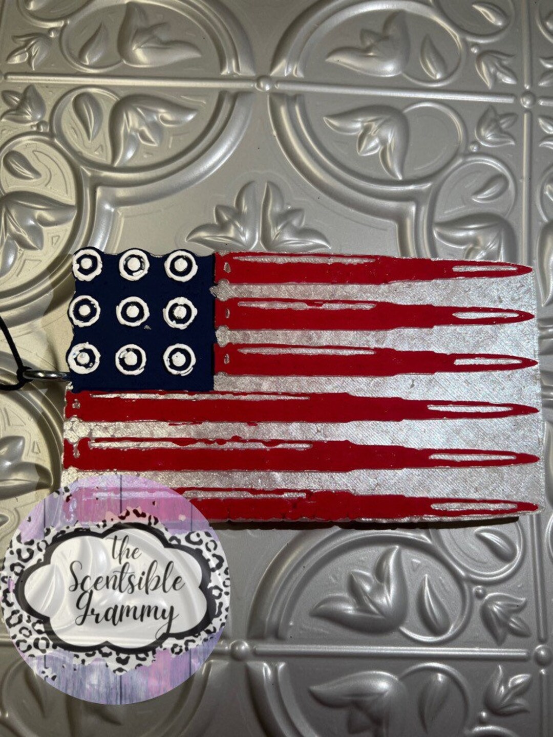 Bullet Shell American Flag Freshie Large Air Freshener for Car Aroma ...
