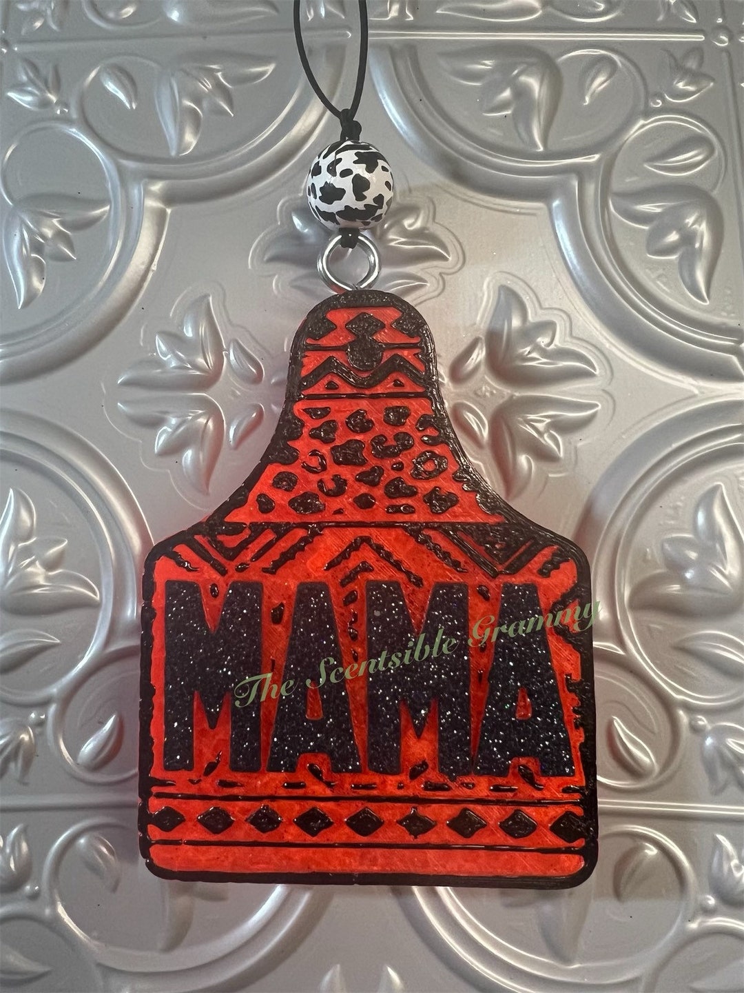 Car Freshie Cow Tag Mama Large Aroma Bead Air Freshener Car Scents ...