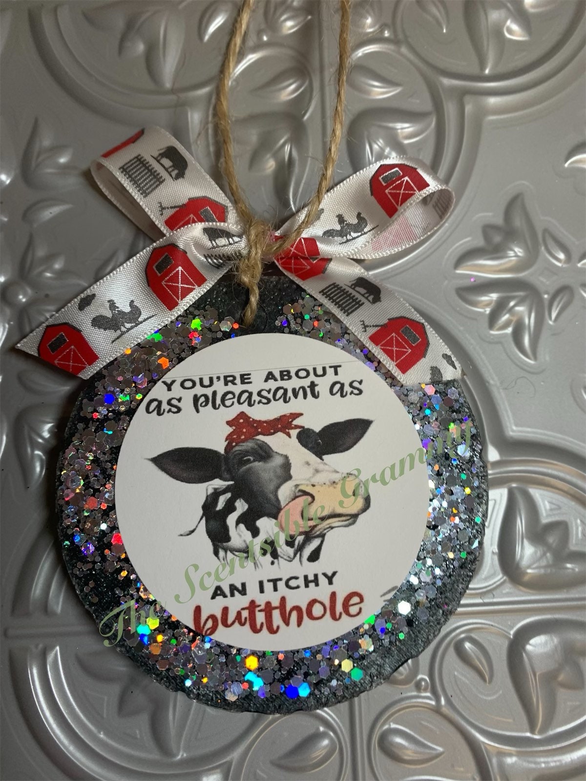 Cow Funny Sarcastic Round Freshie Air Freshener Car Scents - Etsy