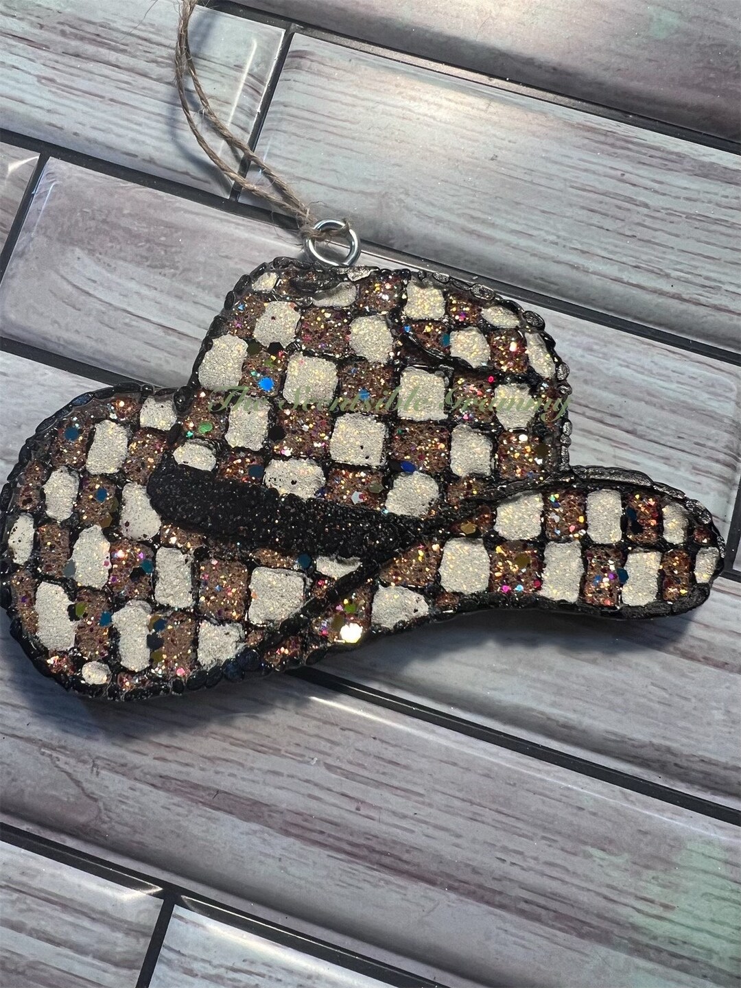 Disco Ball Cowboy Hat Freshie Large Aroma Bead Air Freshener Car Scents ...