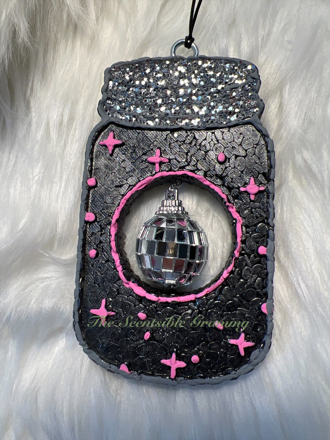 Jar With Disco Ball Car Freshie Large Air Freshener for Car Aroma Bead ...