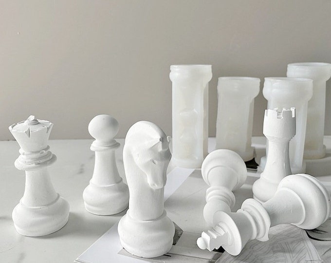 3D Chess Silicone Mold-chess Set Resin Molds-chess Piece Resin | Etsy