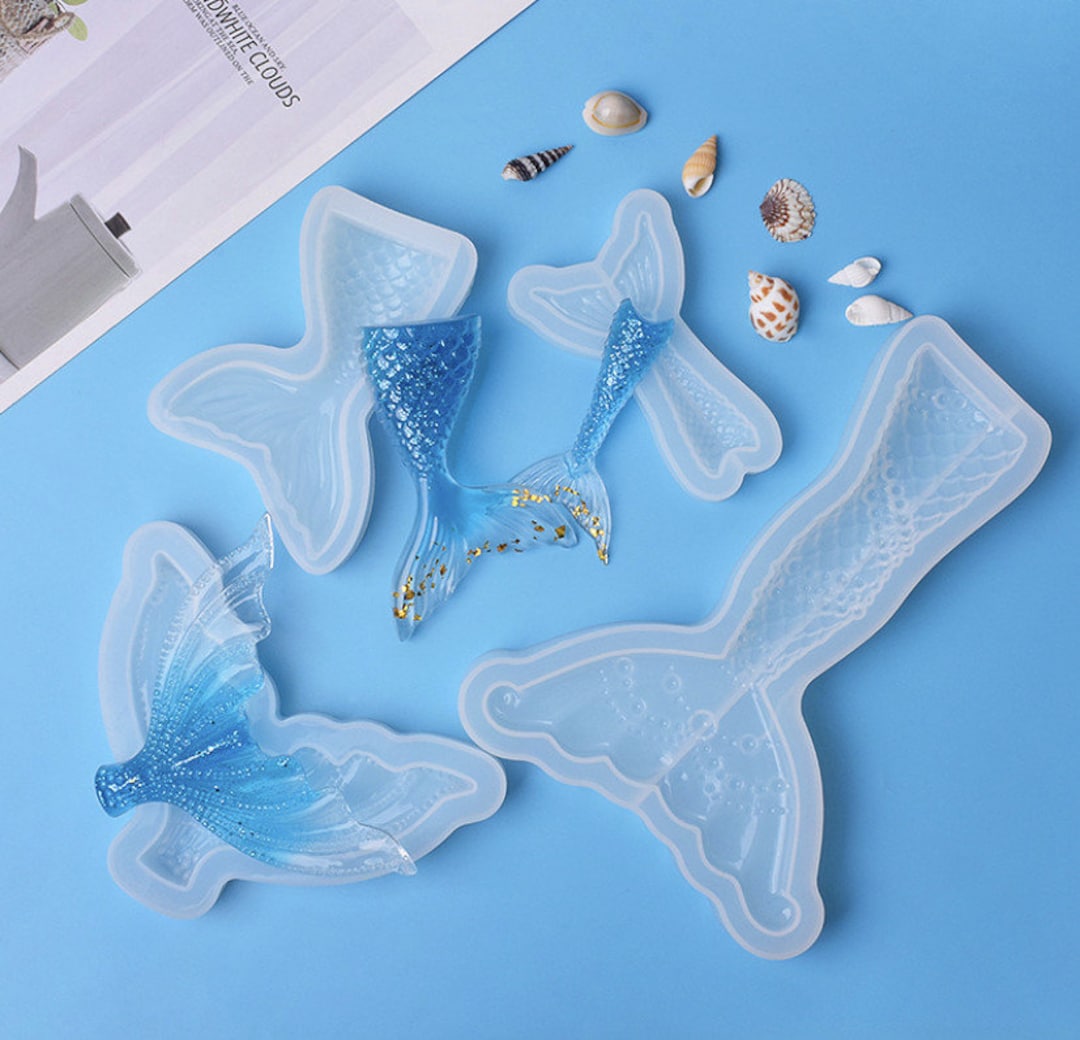 Beautiful Fish Tail Resin Molds-mermaid Tail Silicone Mold-fish Tail ...