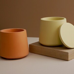 Trapezoidal Candle Cup Resin Mold-candle Container Silicone Mold ...