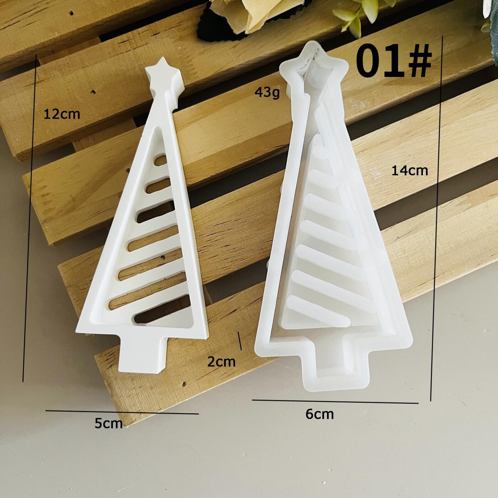 Christmas Tree Silicone Mold-christmas Tree LED Light Resin Mold-led ...