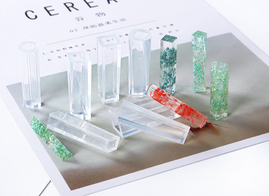 7 Styles Column Silicon Resin Mold-pendant Resin Mould | Etsy