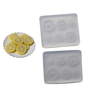 Lemon Slices Silicone Mold-mini Lemon Slices Resin Mold-food Play Lemon ...