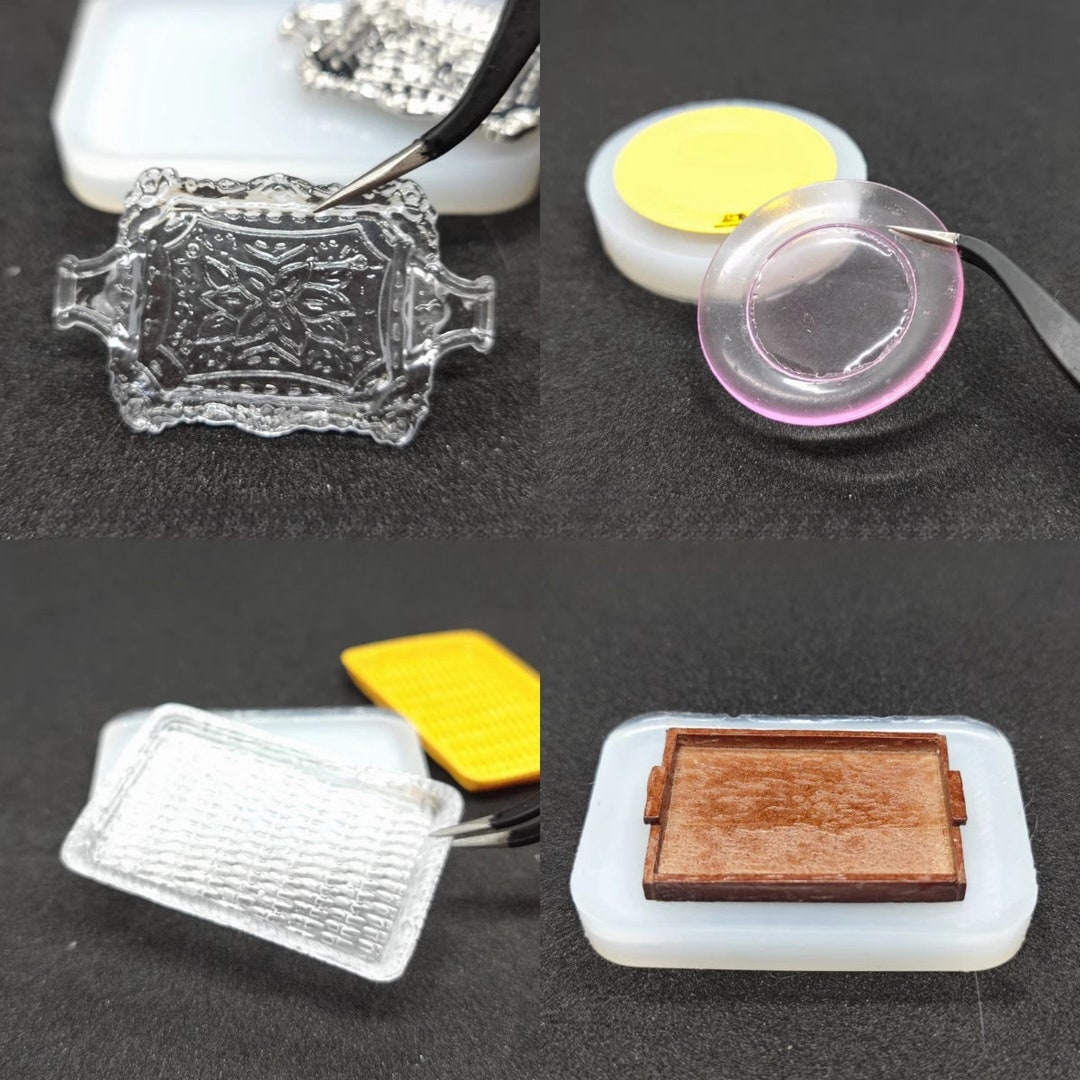 Mini Tray Silicone Mold-pocket Plate Resin Mold-mini Pattern Tableware ...