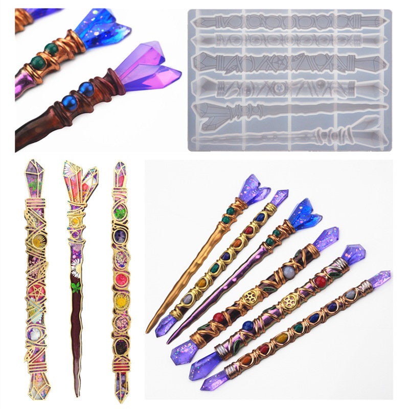 Magic Wand Silicone Mold-magic Wand Resin Mold-magic Wand Hairpin ...