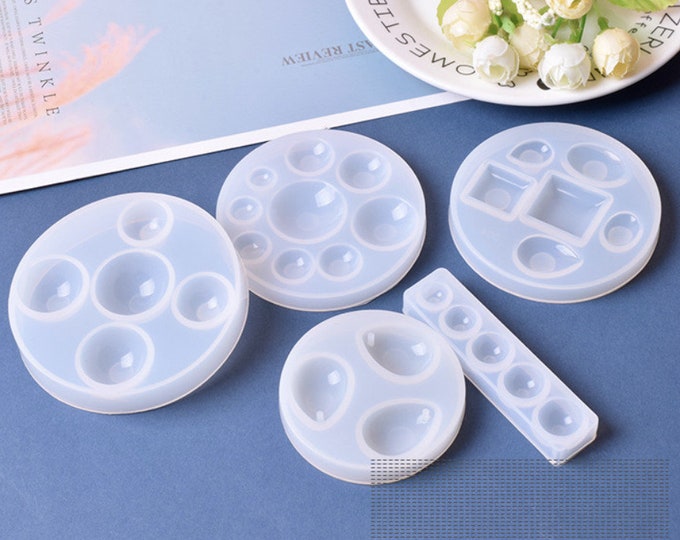 7 Styles Crystal Stone Silicone Mold-faceted Stone Resin - Etsy